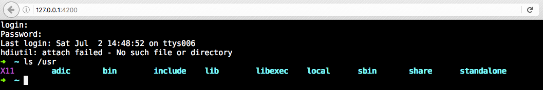 在 Web 界面访问命令行 | keychar